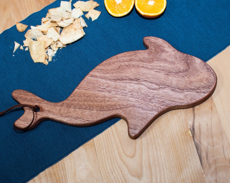 Mahogany Wood Cutting Board Fish Shape Coast Big Sur - Etsy