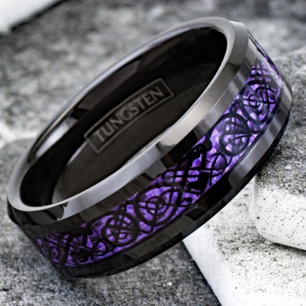 Purple Wedding Band - Etsy