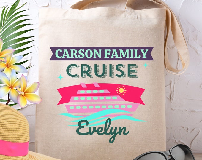 Custom Cruise Canvas Bag, Making Memories One Wave at the Time, Cruise ...
