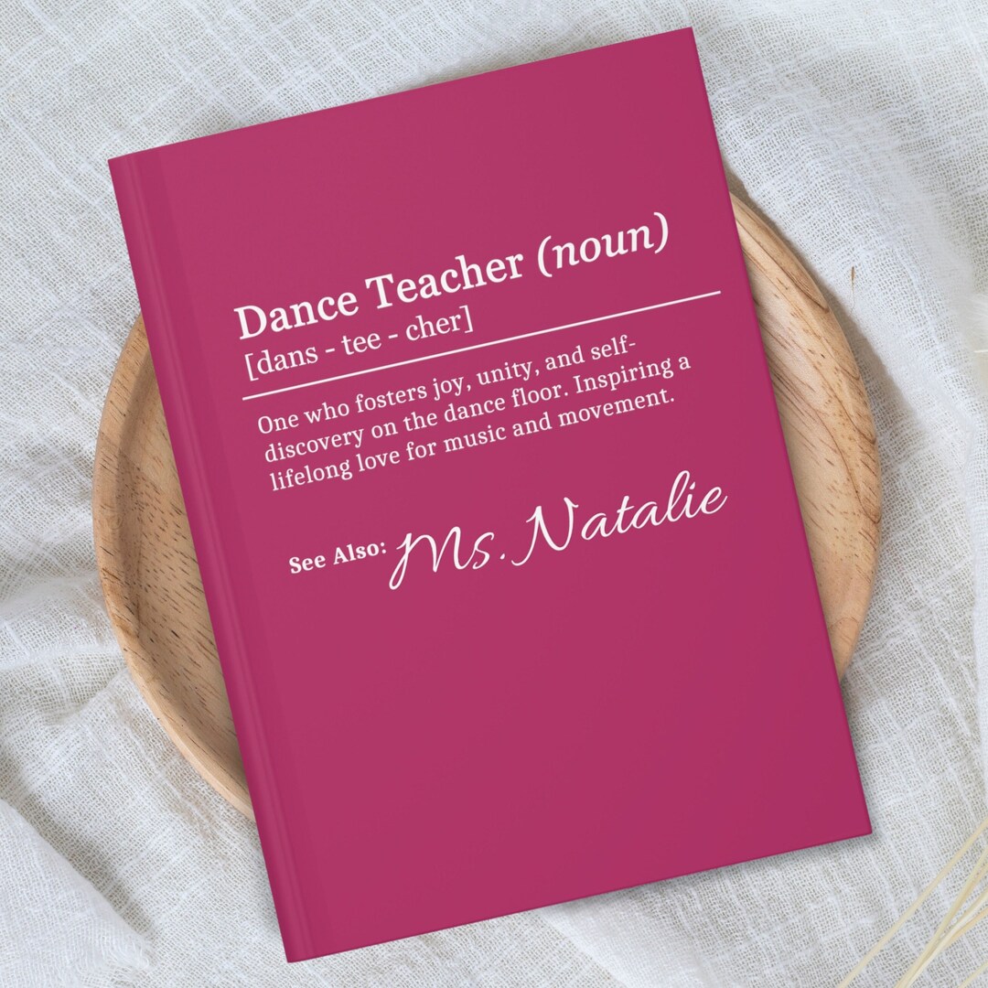 Dance Coach Journal Dance Teacher Gifts Ballet Teacher Gifts for Her ...