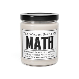 MATH GIFTS, Math Candle, Math Teacher Gifts, Math Teacher Retirement ...