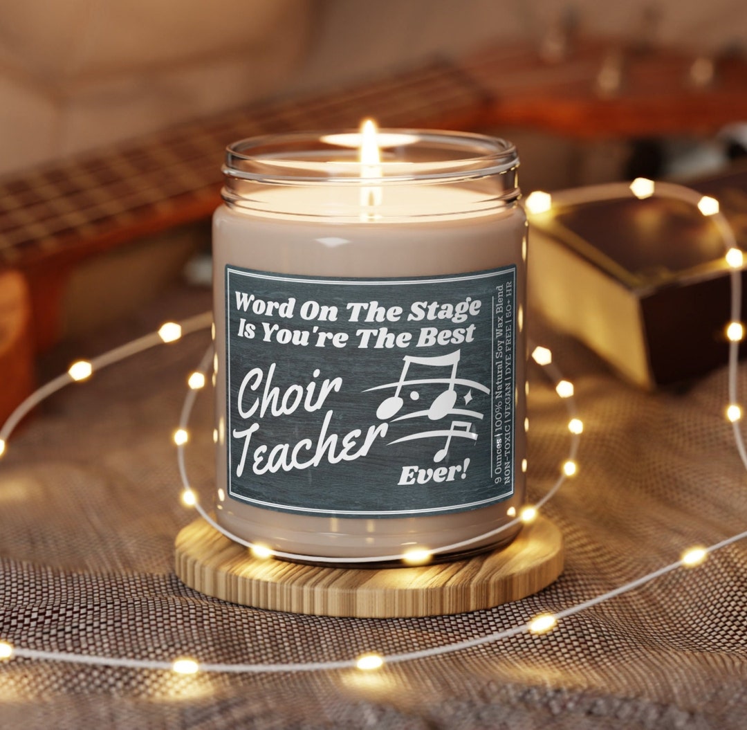 CHOIR TEACHER GIFT, Choir Teacher, Choir Teacher Candle, Gifts for ...