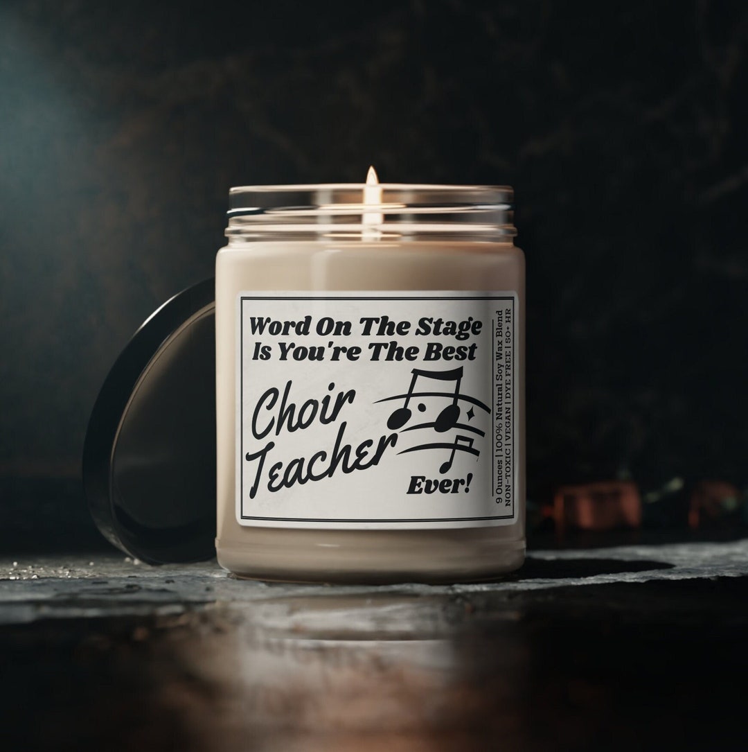 CHOIR TEACHER GIFT, Choir Teacher, Choir Teacher Candle, Gifts for ...