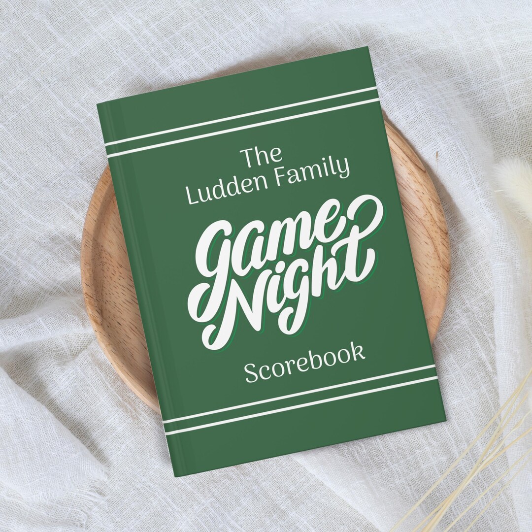Family Boardgame Scorebook Game Night Scorebook Fun Christmas Gifts for ...