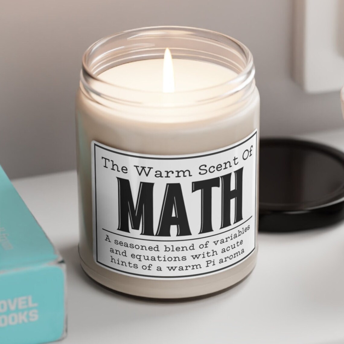 MATH GIFTS, Math Candle, Math Teacher Gifts, Math Teacher Retirement ...