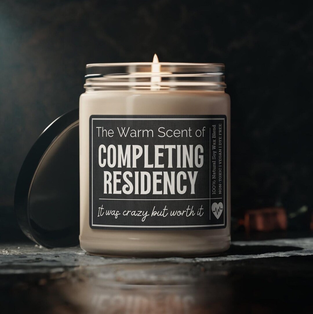 Residency Candle White Coat Ceremony Residency Grad Gift Match Day ...