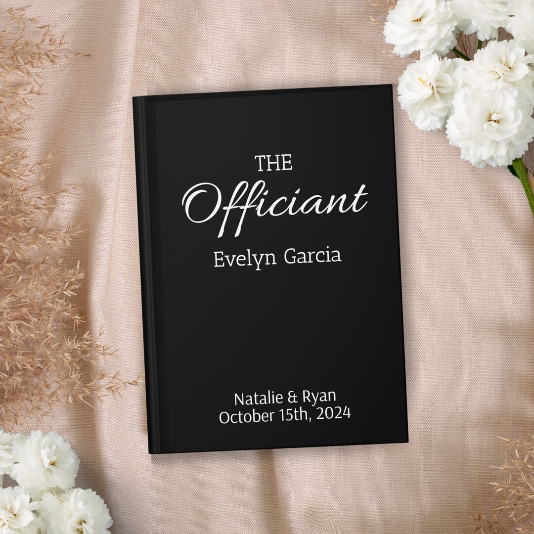 Custom Officiant Notebook Wedding Officiant Gift Officiant Journal ...