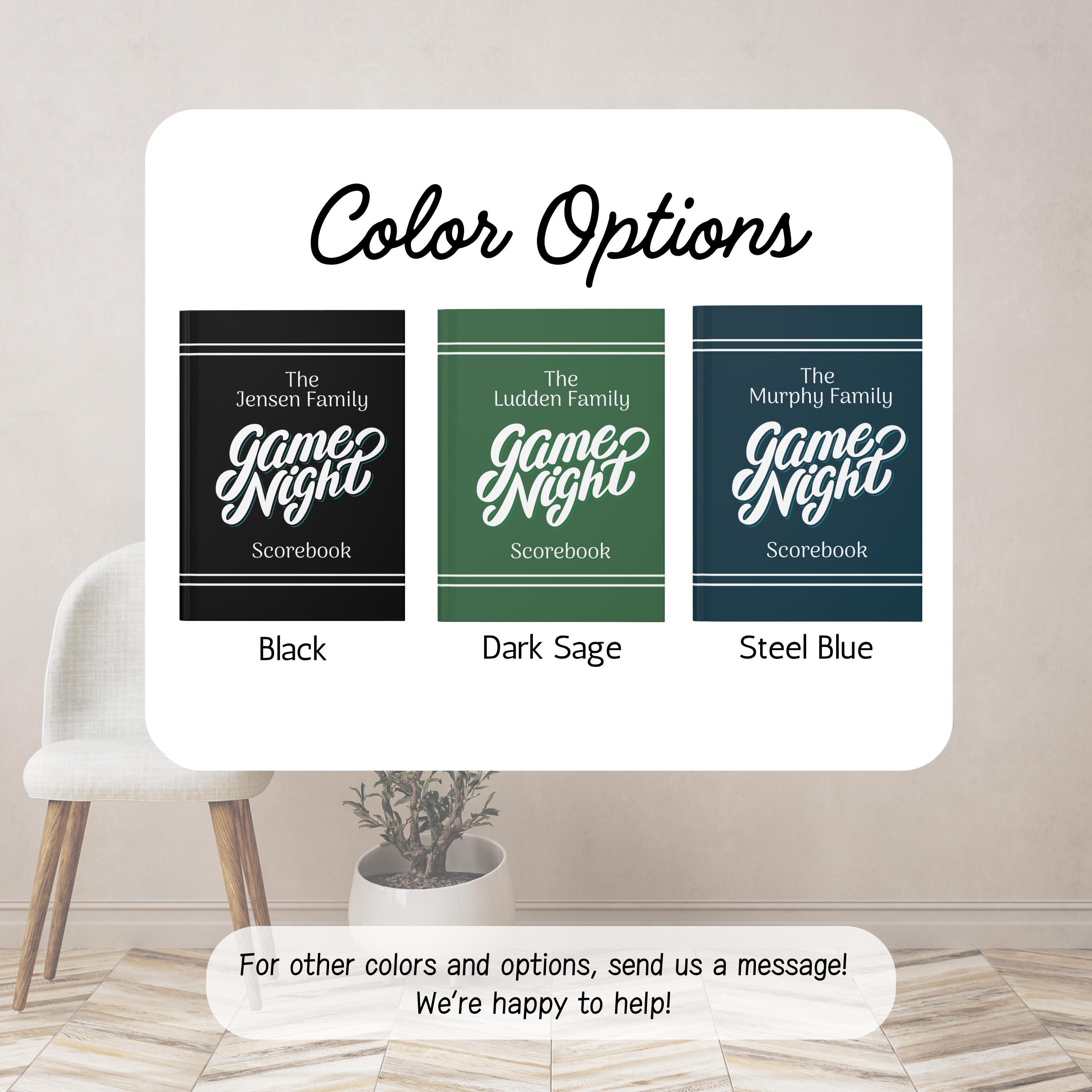 Family Boardgame Scorebook Game Night Scorebook Fun Christmas Gifts for ...