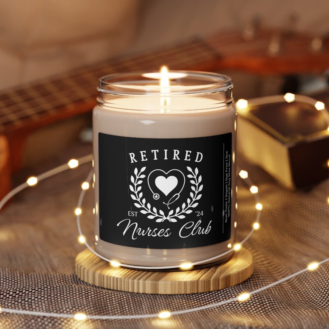 Nurse Retiring Candle RN Retirement Gift for Woman Nurse Candle ...