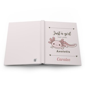 Custom Axolotl Journal Cute Notebook for Teen Girl Axolotl Gifts ...