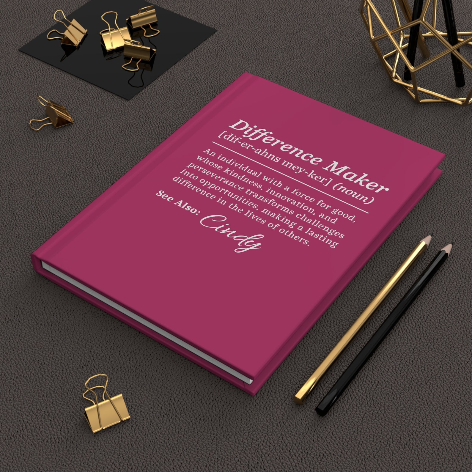 Personalized Journal for Difference Maker Mentor Appreciation Gift for ...