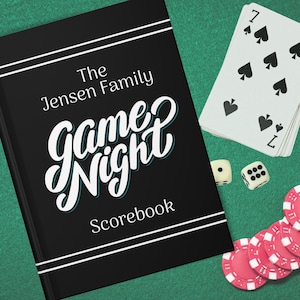 Personalized Family Boardgame Scorebook Game Night Scorebook Fun ...