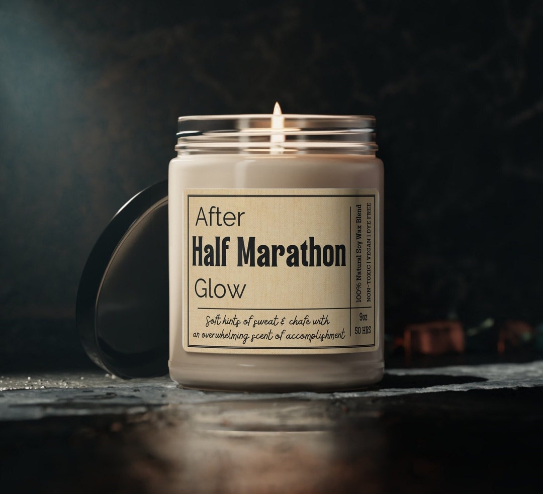 HALF MARATHON CANDLE, Half Marathon Gift, Gifts for Runners, Running ...