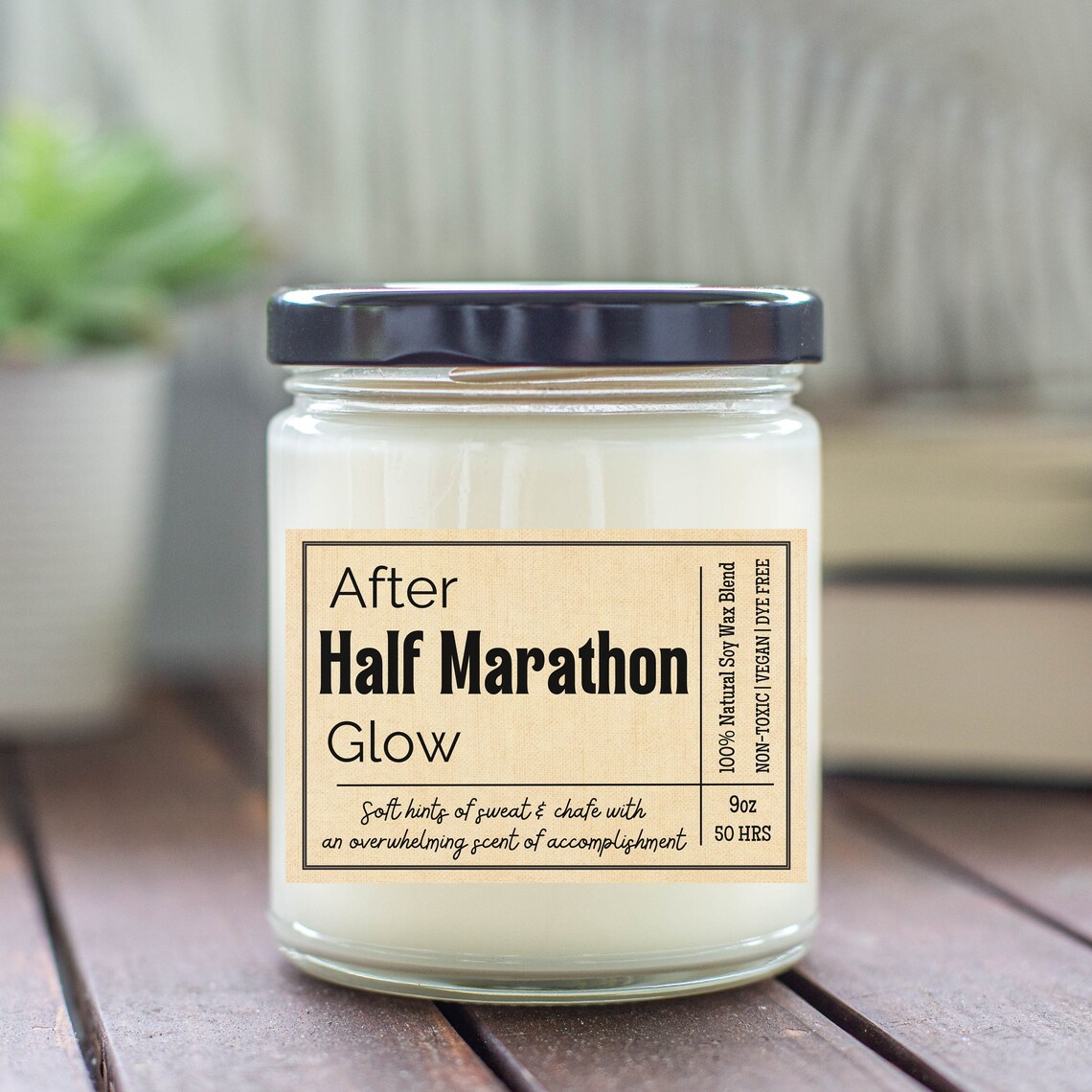 HALF MARATHON CANDLE, Half Marathon Gift, Gifts for Runners, Running ...