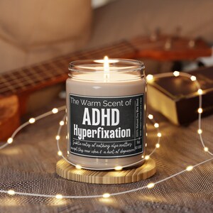 ADHD Gifts, Adhd Candle, Hyperfixation, Adhd Hyperfixation, Mental ...