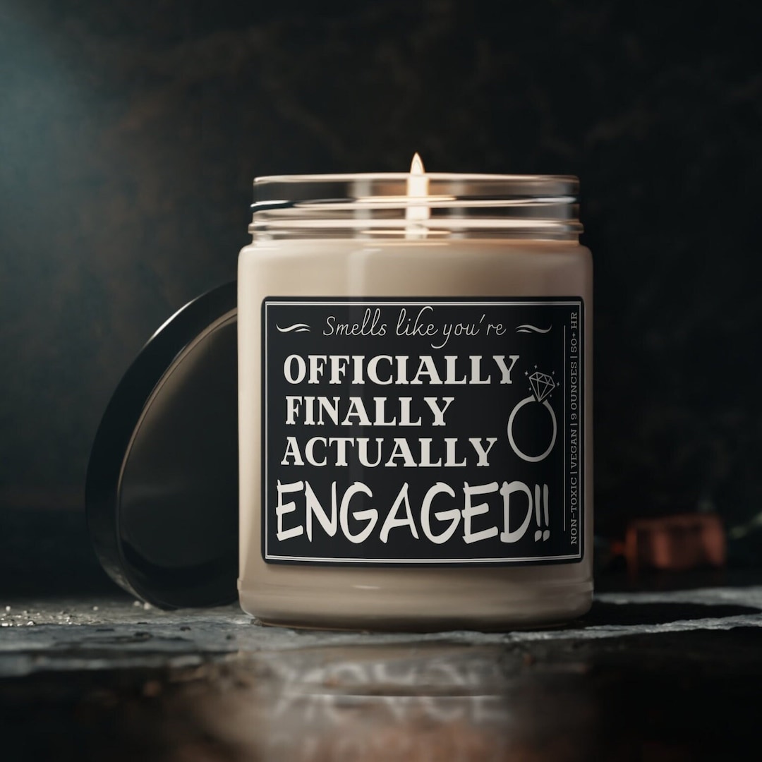 FINALLY ENGAGED Gift, Engaged AF, Funny Engagement Gift, Engagement ...