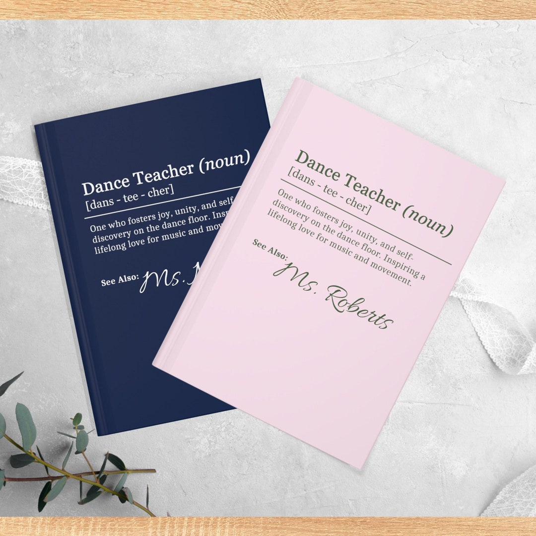Custom Dance Teacher Notebook Ballet Teacher Gifts for Her Dancer ...