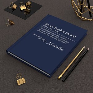 Custom Dance Teacher Notebook Ballet Teacher Gifts for Her Dancer ...