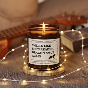 Fantasy Humor Candle Dragon Smut Reader Dragon Shelf Decor Funny ...