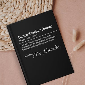Custom Dance Teacher Notebook Ballet Teacher Gifts for Her Dancer ...
