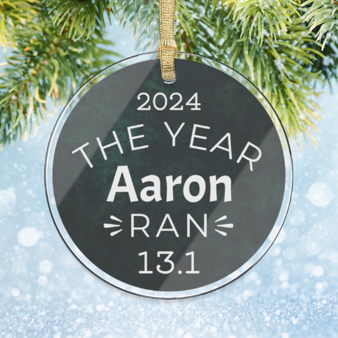 HALF MARATHON ORNAMENT, Runner Ornaments, Running Christmas Ornament ...