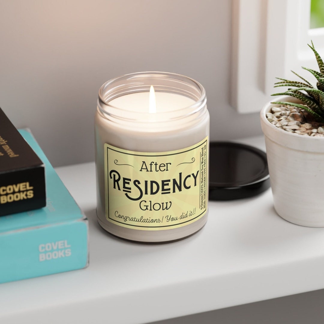 RESIDENCY CANDLE, Completing Residency Gifts, Residency Graduation ...