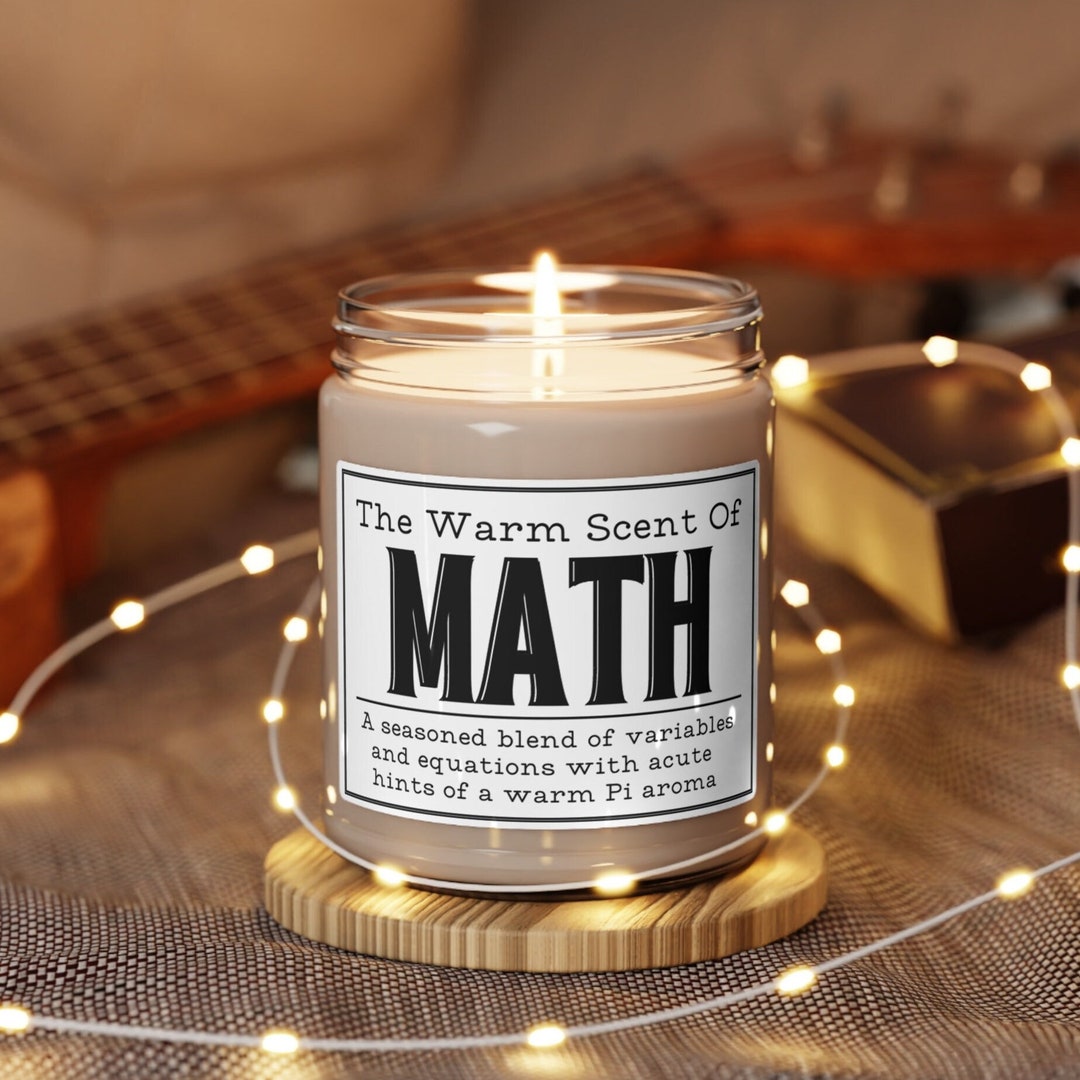 MATH GIFTS, Math Candle, Math Teacher Gifts, Math Teacher Retirement ...