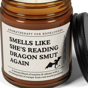 Fantasy Humor Candle Dragon Smut Reader Dragon Shelf Decor Funny ...