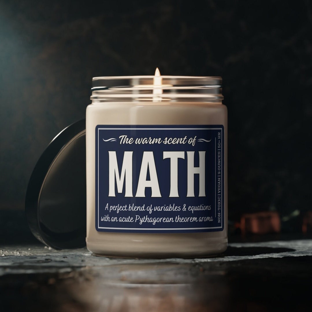 MATH TEACHER GIFT, Math Candle, Gifts for Math Teacher, Math Lover ...