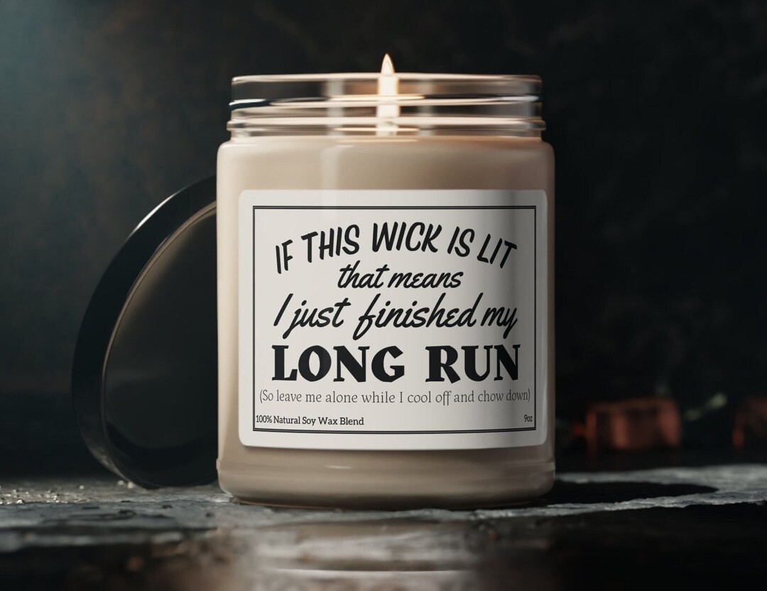 RUNNER GIFT, Running Candle, Gifts for Runners, Running Themed Gift ...