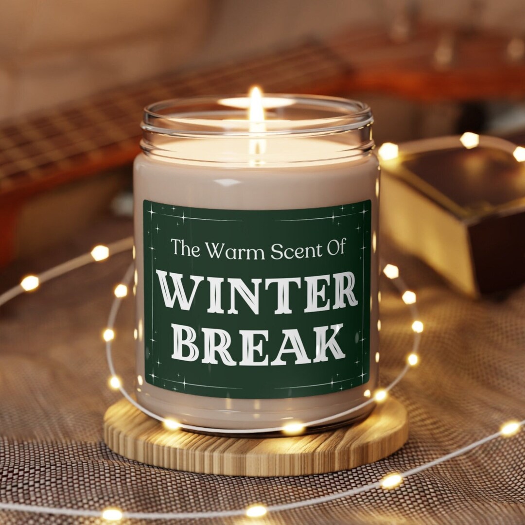 WINTER BREAK CANDLE, Winter Break Gift for Teacher, Bulk Teacher Gifts ...