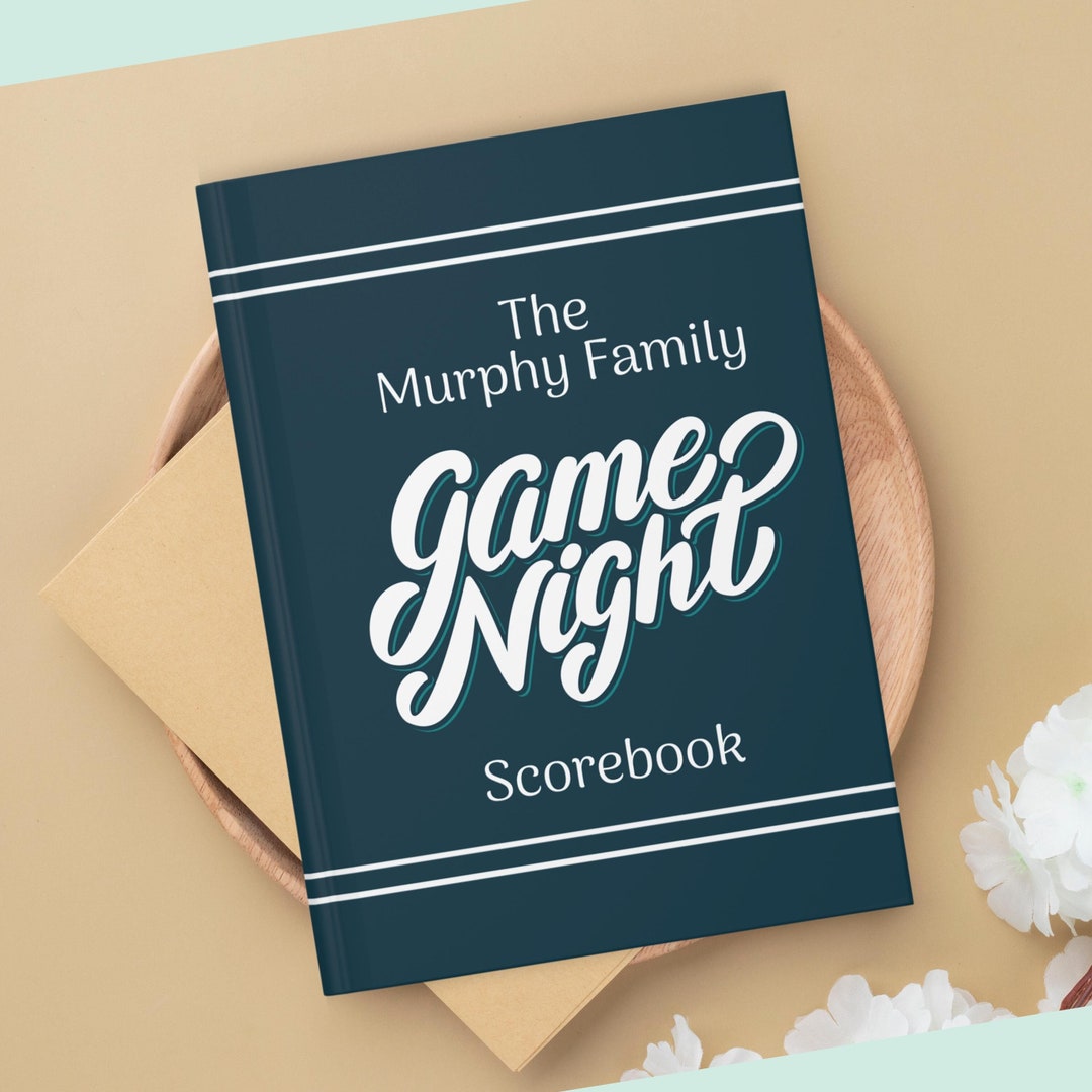 Personalized Family Boardgame Scorebook Game Night Scorebook Fun ...