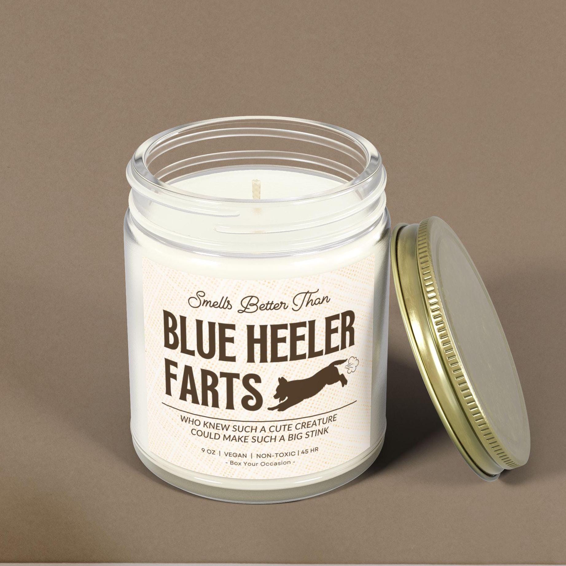 Blue Heeler Candle Cattle Dog Gift Dog Fart Candle Blue Heeler ...