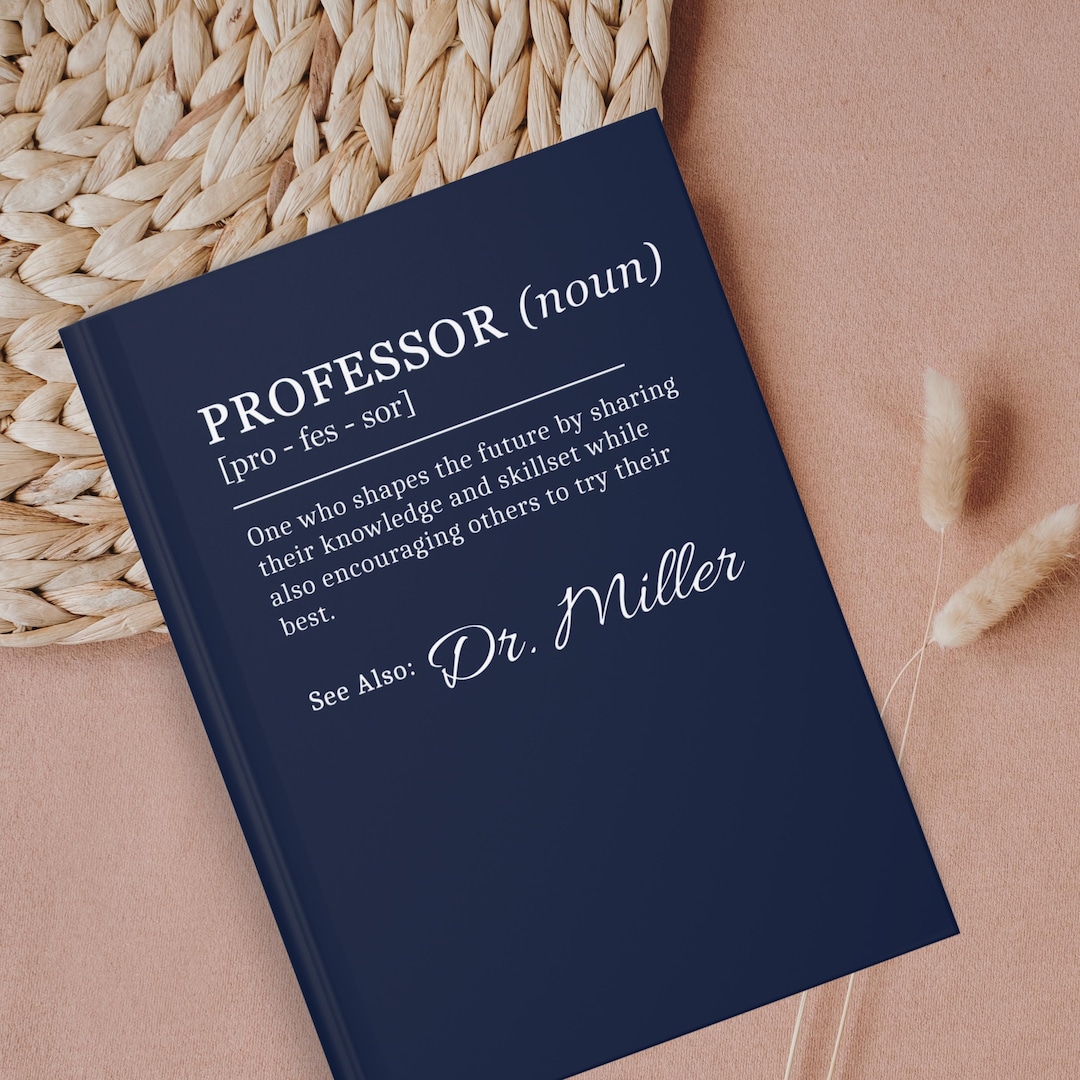 Professor Journal Personalized PHD Graduation Gifts Custom Name ...