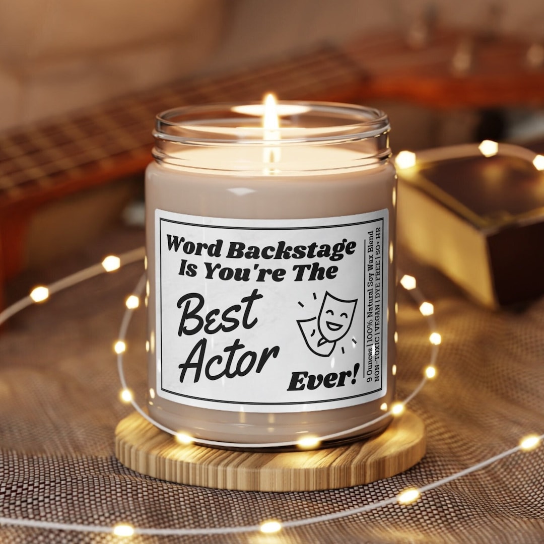 Actor Gift | Best Actor Candle | Theatre Gifts | Musical Theatre Gift ...