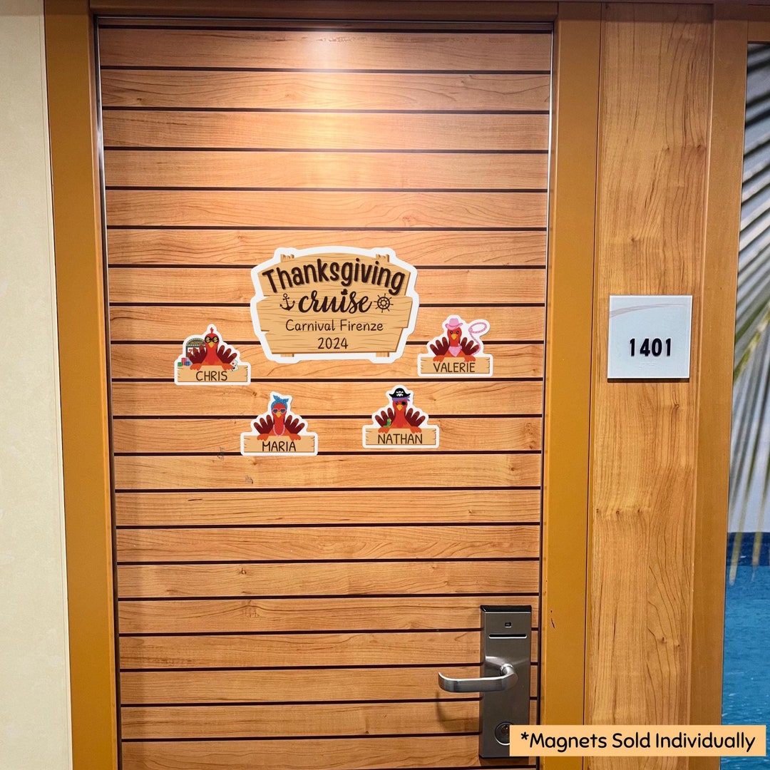 Thanksgiving Cruise Magnets | Custom Cruise Door Magnets | Thanksgiving ...