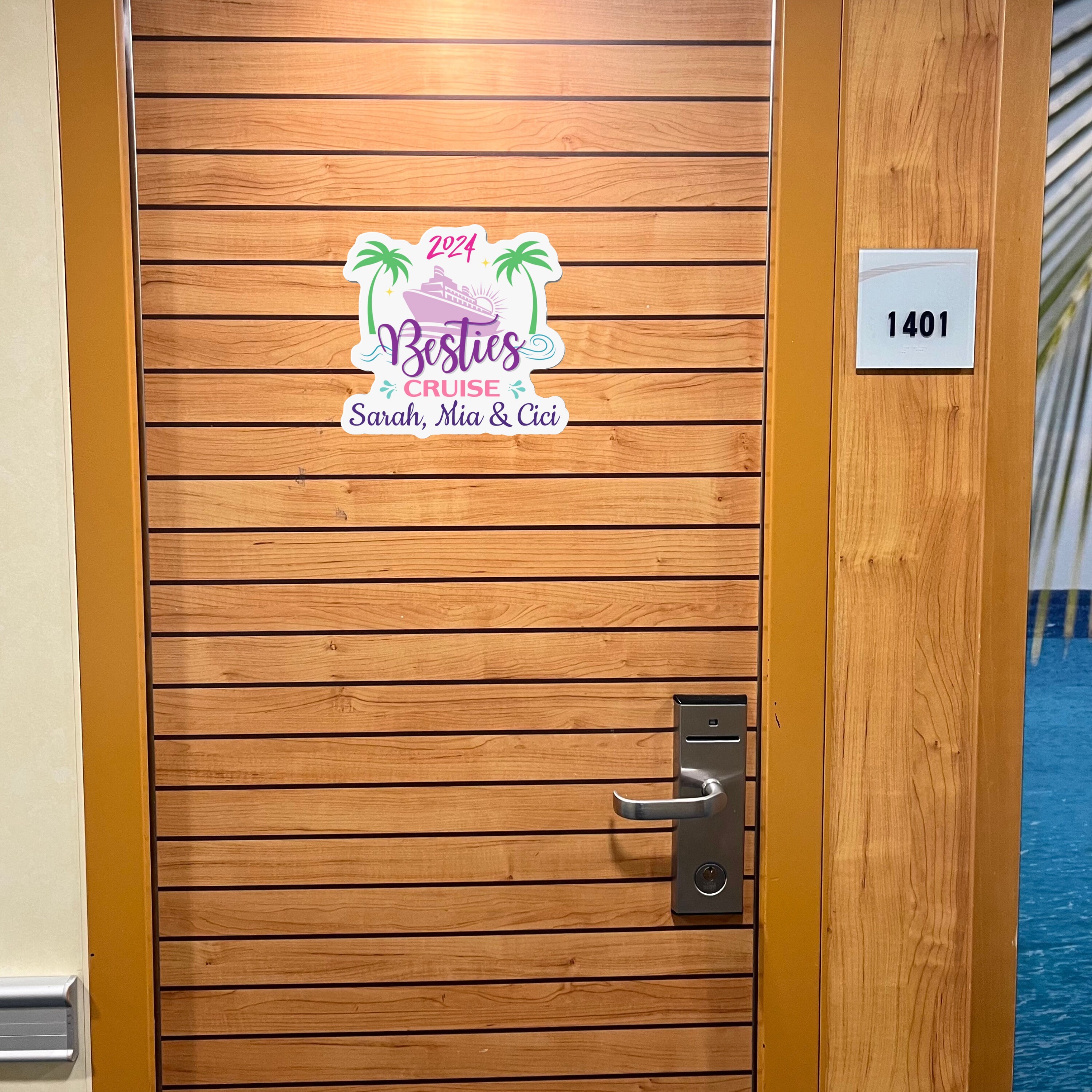 Friends Cruise Magnet Custom Besties Cruise Sign Cruise Door Ideas Best ...