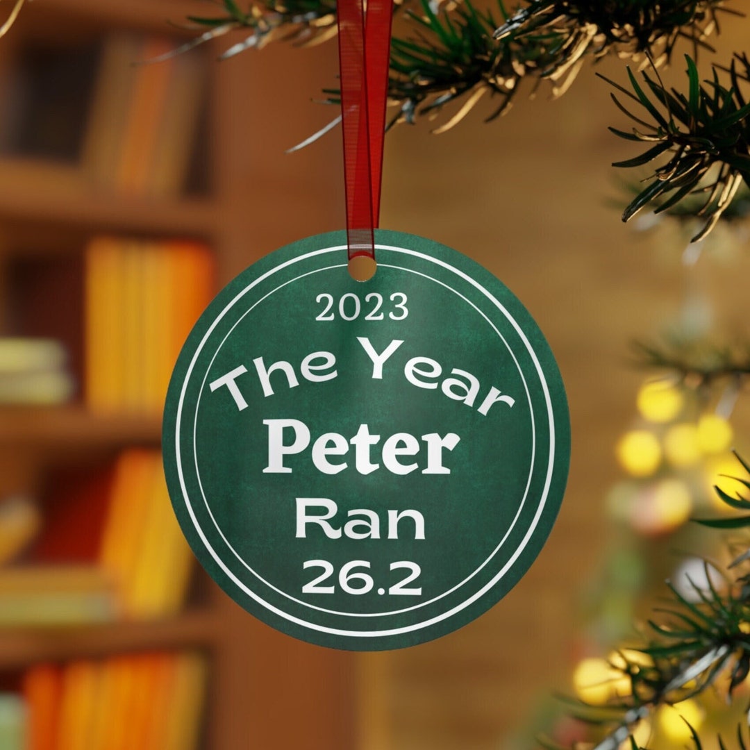 PERSONALIZED RUNNER ORNAMENT, Runner Ornaments, Running Christmas ...