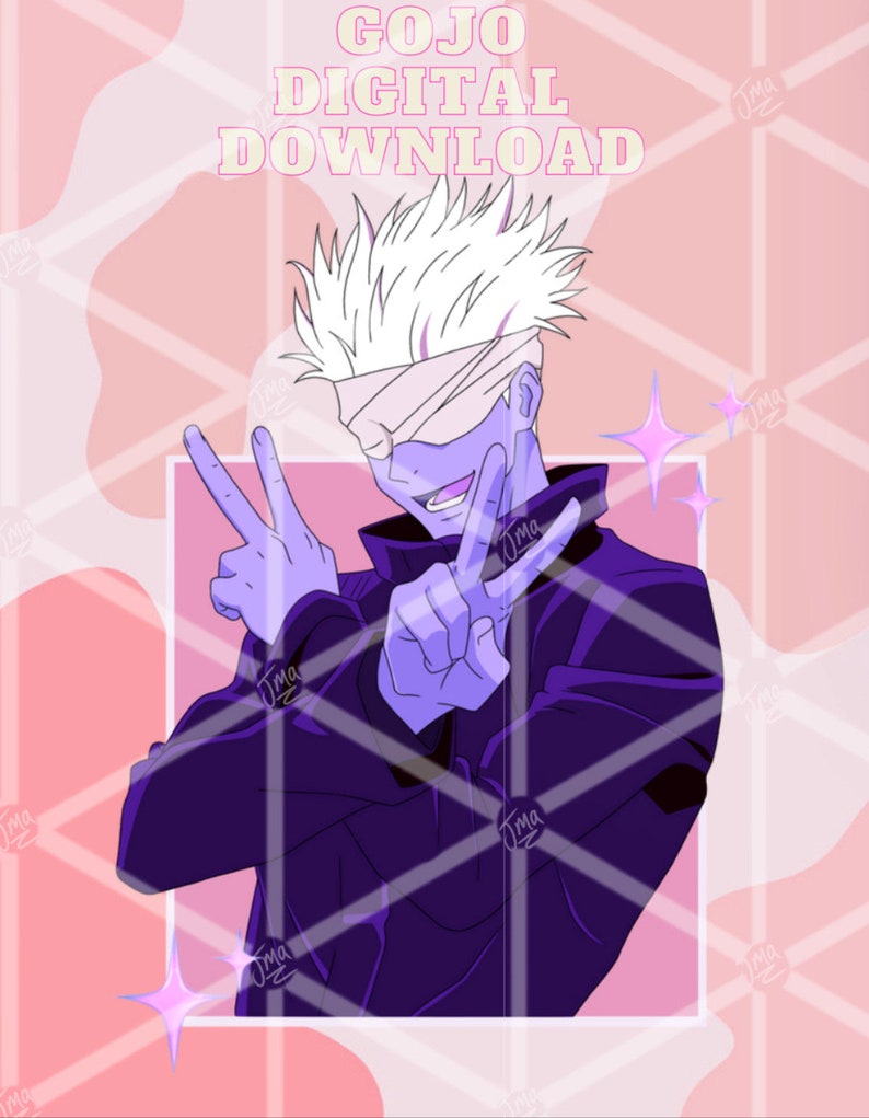 Gojo Jujutsu Kaisen Digital Download - Etsy