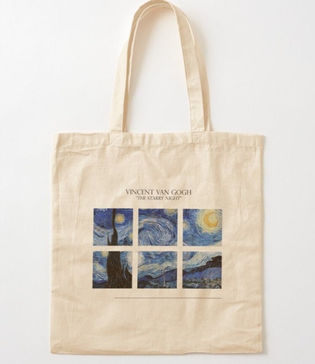 Vincent Van Gogh Starry Night Cotton Canvas Tote Bag - Etsy
