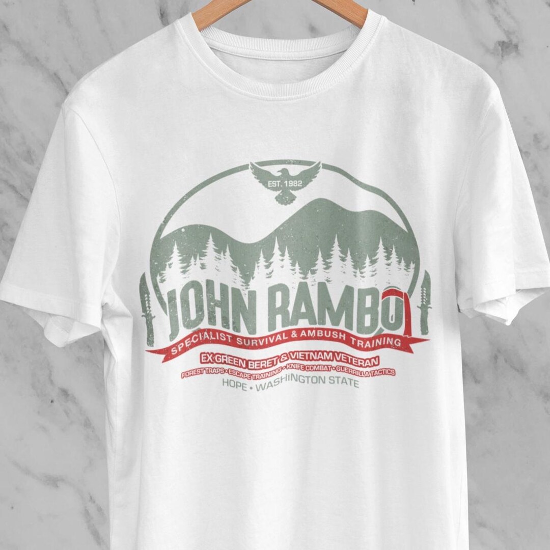John Rambo T Shirt - %100 Cotton - Etsy