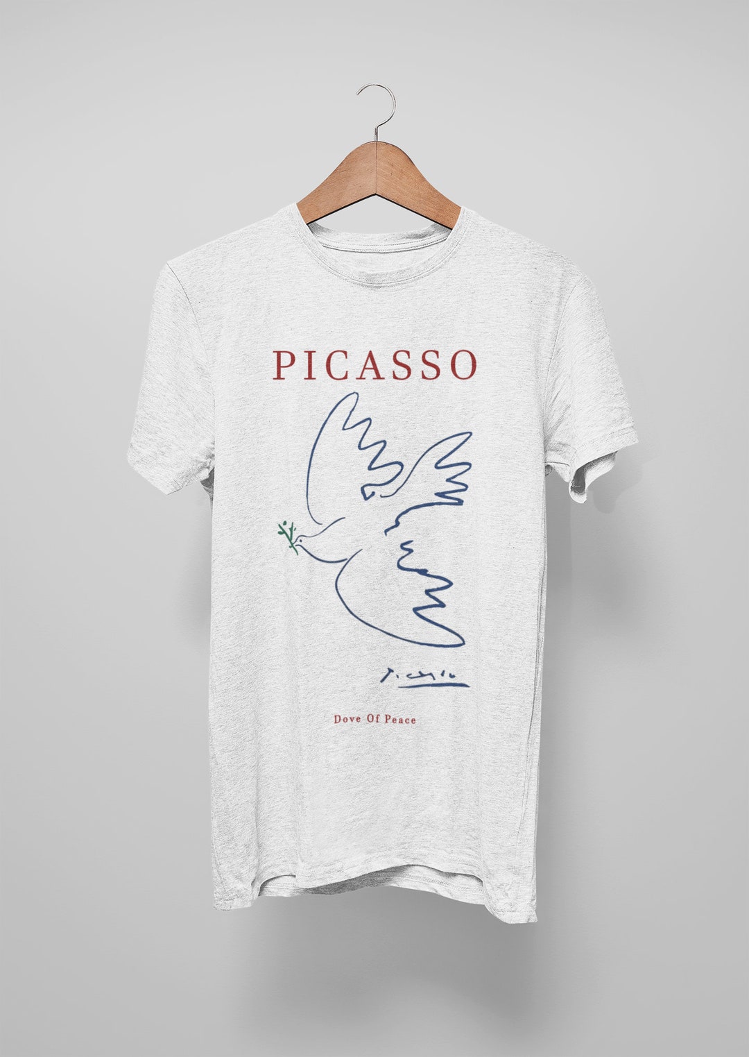 Picasso Doves T Shirt / Peace of Doves Picasso / Dove Painting - Etsy