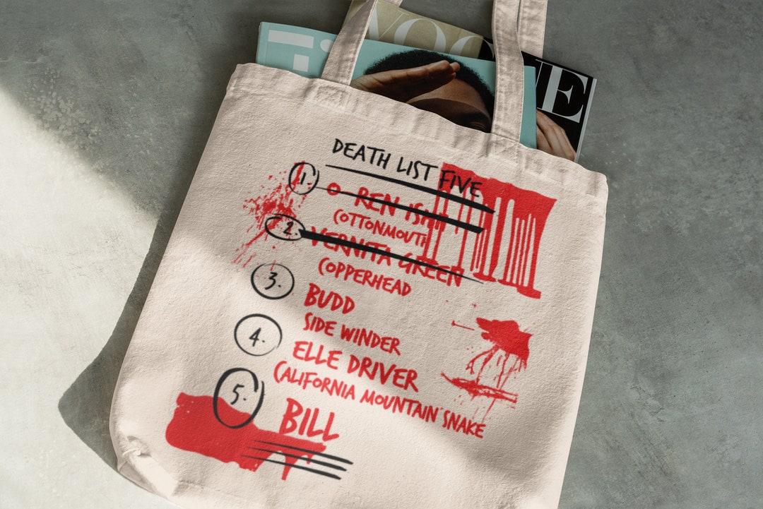 Death List Five Kill Bill Tote Bag - Premium Quality - Etsy