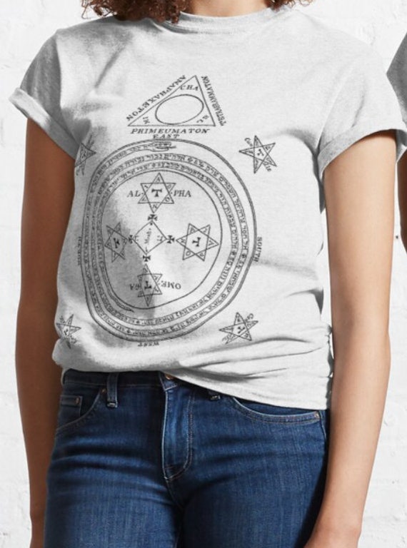 Magical Circle of King Solomon T Shirt Goetic Circle Wicca | Etsy