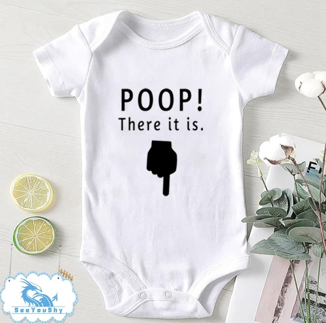 Baby Pooper! Poop! There It is Body Suit - Personalized Funny Baby ...