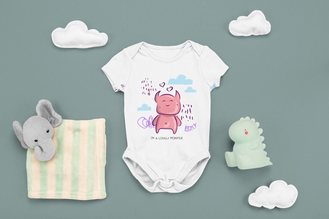 Cute Monsters Baby Vest - Mommys Monster - Personalized Funny New Born ...