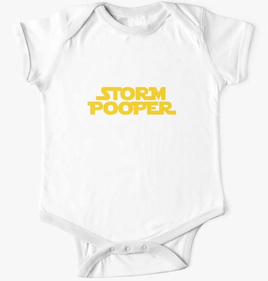 Storm Pooper Trooper Baby Vest Bodysuit Funny Star Baby Bodysuit Funny ...