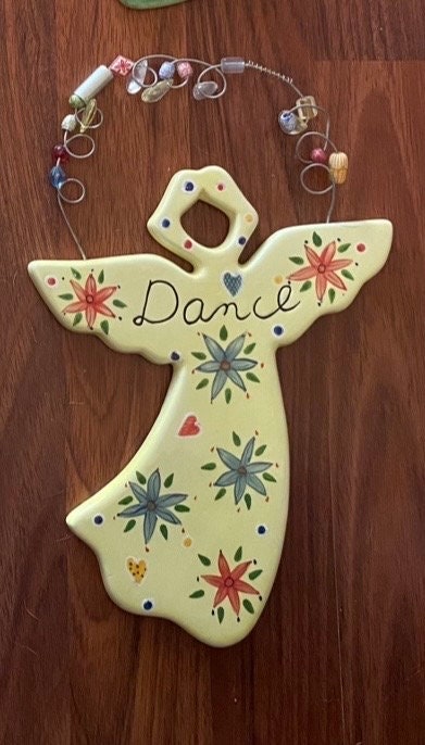 Ceramic Angel Wall Hangings Dream, Dance, Believe, Smile - Etsy