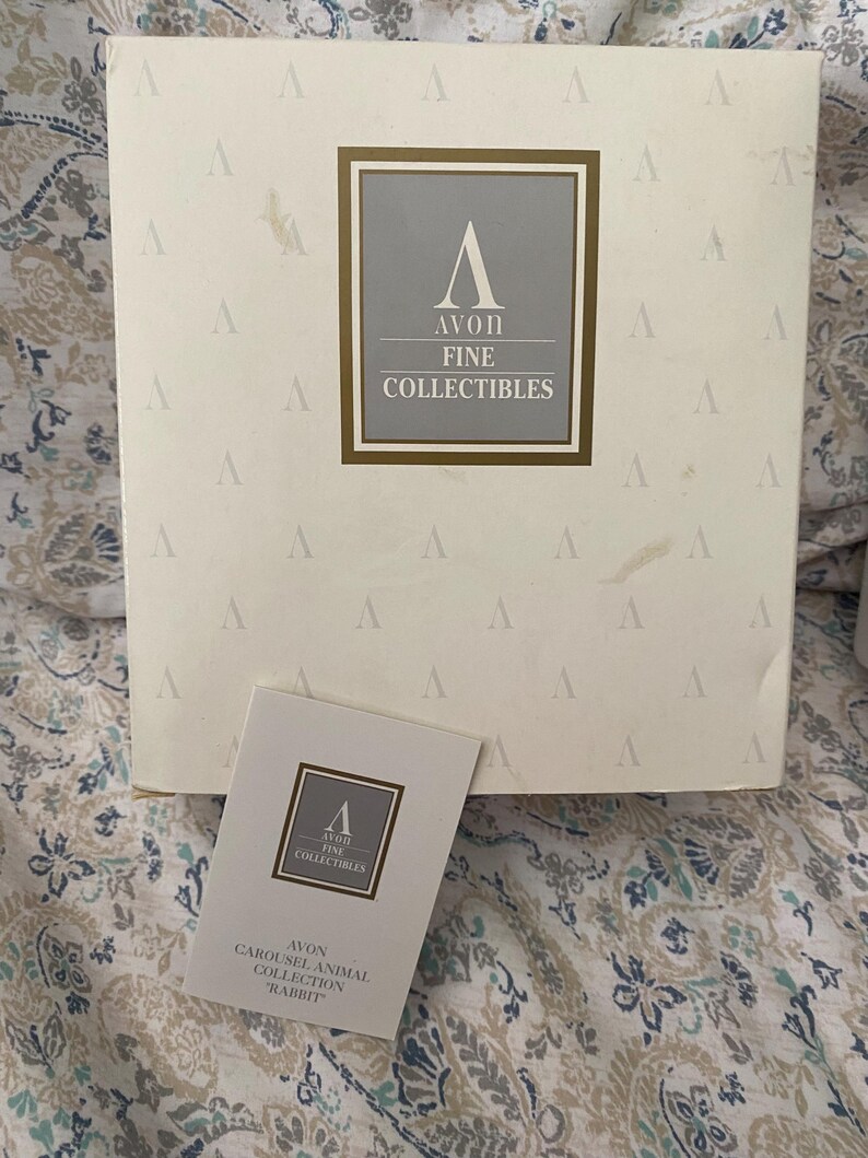 Avon Carousel Animal Collection RABBIT - Etsy