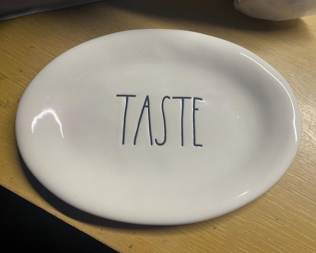 Rae Dunn Oval Taste Plate - Etsy
